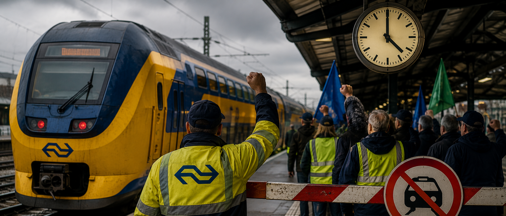 NS Trains Pause Wednesday Over Social Benefit Cuts